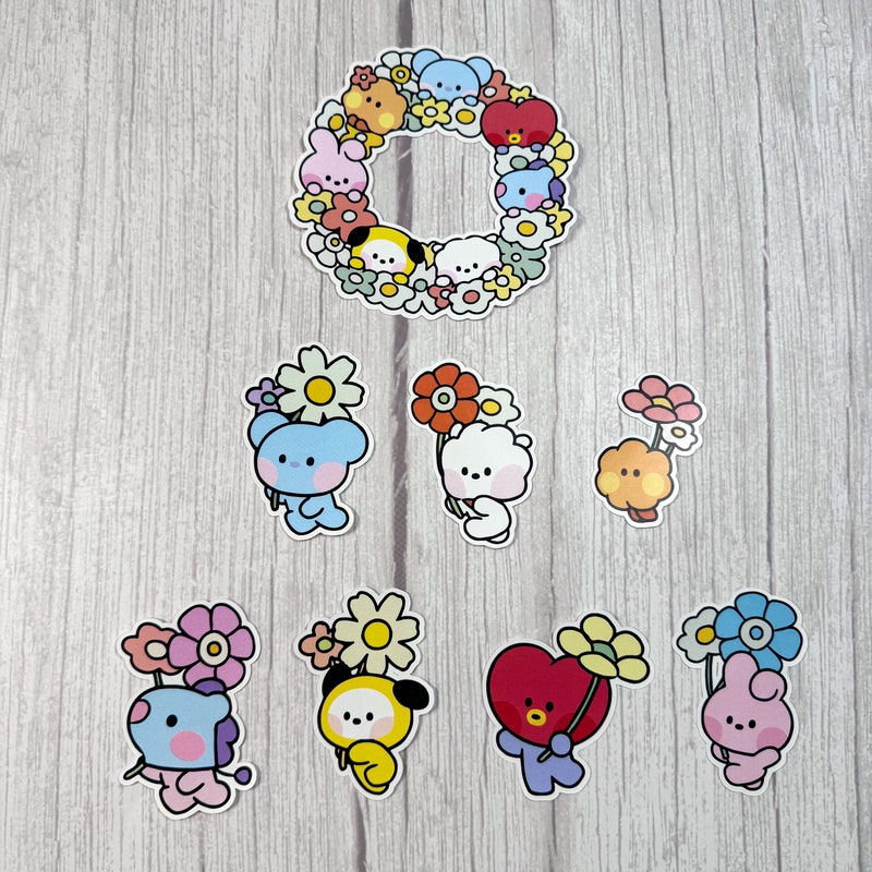 Bt21 Stickers - Etsy