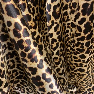 Satin Cheetah Fabric/58" Wide/ Sold by the Yard/special Print - Etsy