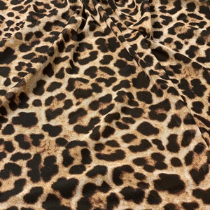 LEOPARD (cheetah) POWER MESH 62" Wide /taupe Color (black,brown,cream ...