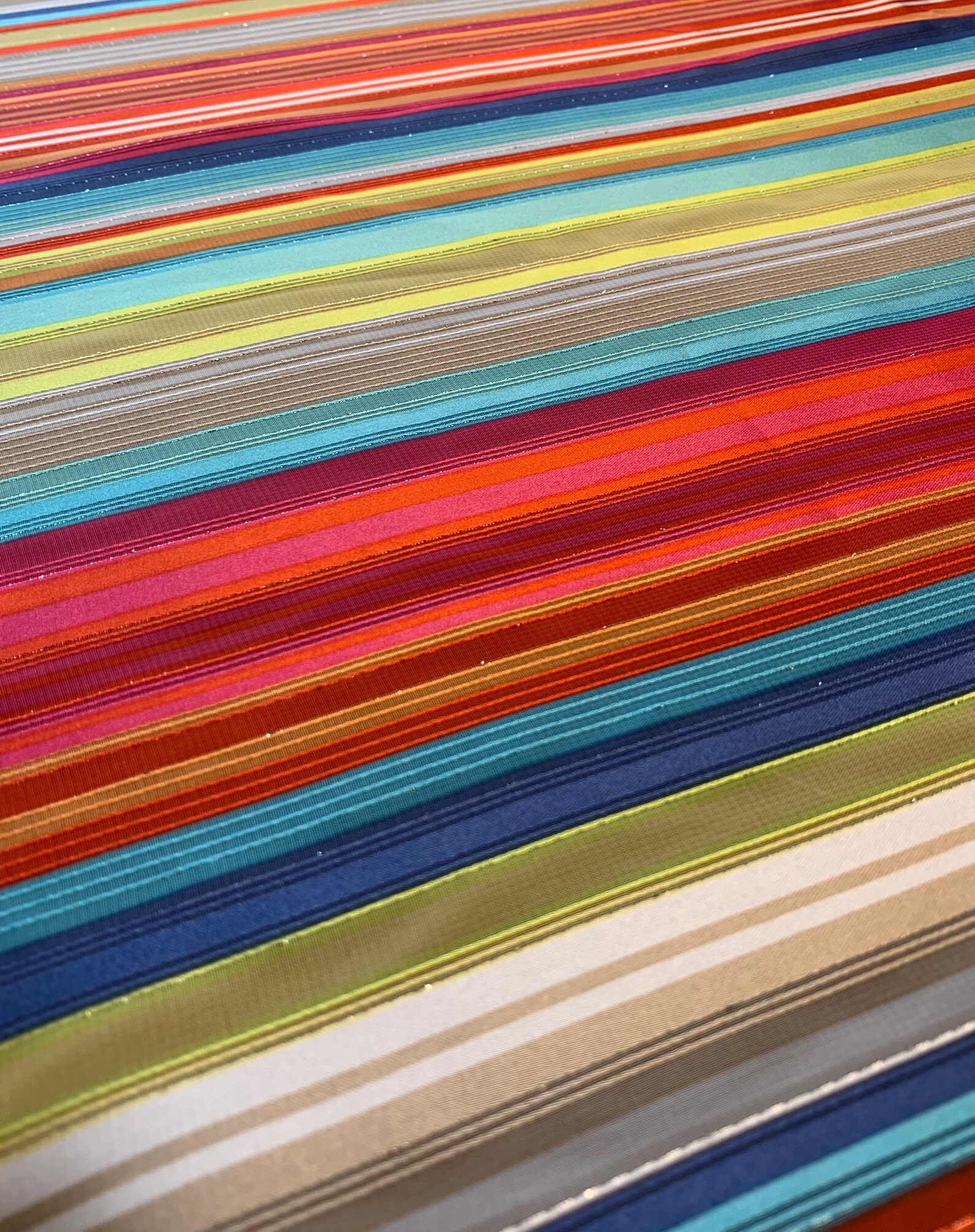 HIGH MULTI CHIFFON /multi Color Stripe Lurex Shiny/by the - Etsy