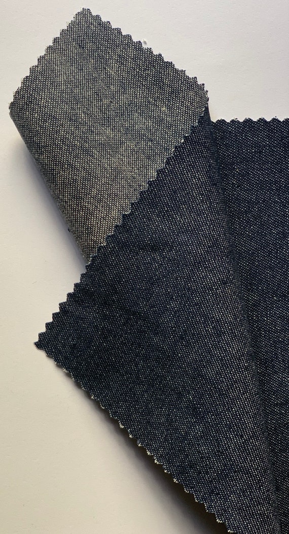 8oz DENIM FABRIC 100%Cotton/ Indigo Color Sold by the Yard | Etsy