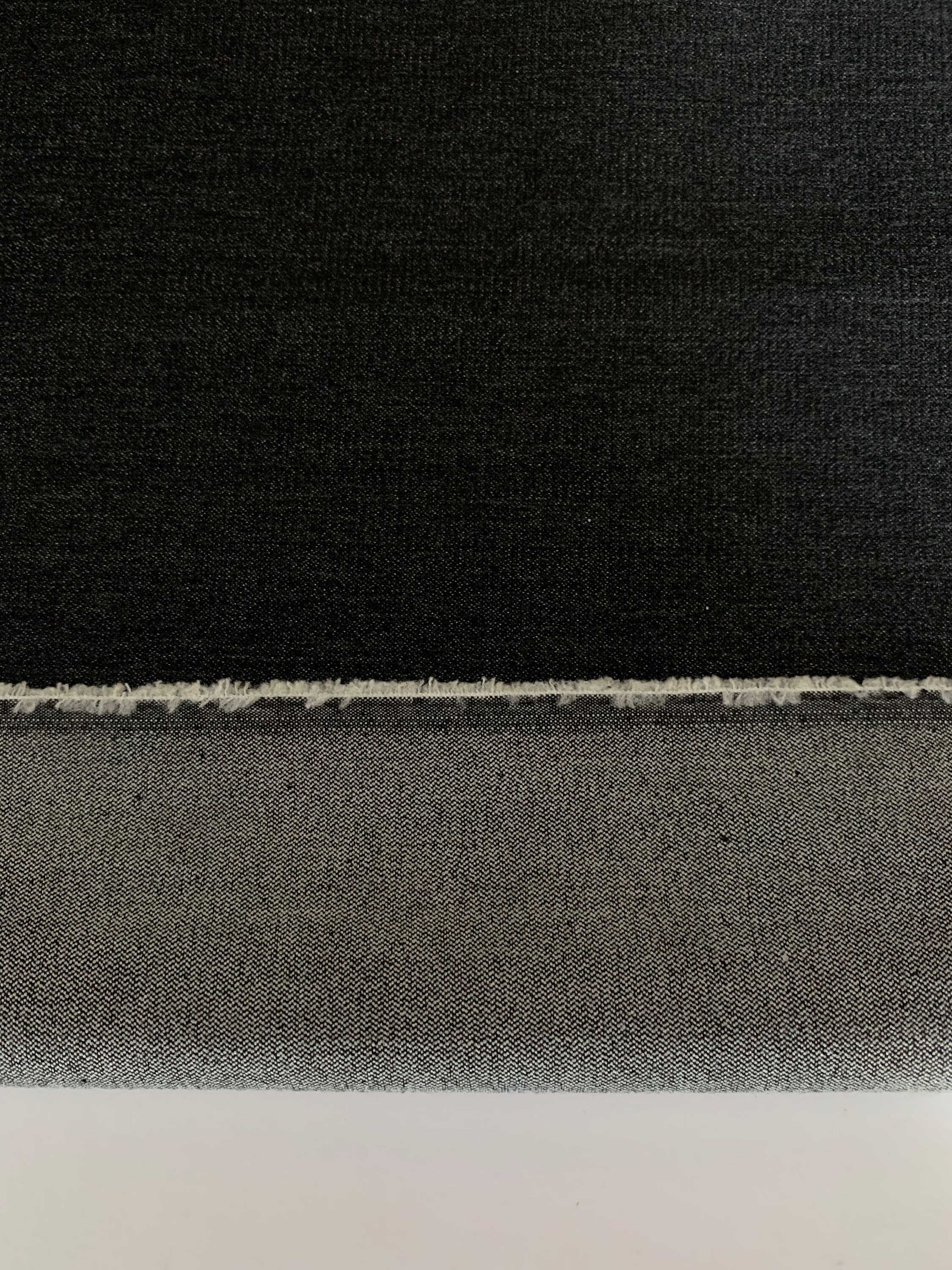Black Stretch Denim Fabric by Yard, 8oz Denim, Cotton Poly Spandex ...