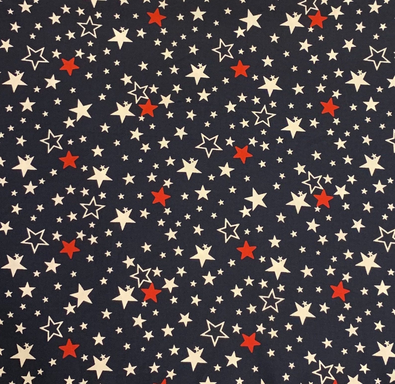 100% COTTON Star Print/ COTTON POPLIN /58'wide/ by the Yard/perfect for ...