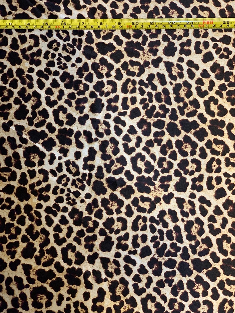 Satin Cheetah Fabric/58 Wide/ Sold by the Yard/special | Etsy