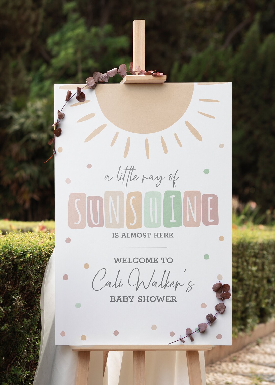 A Little Ray of Sunshine Welcome Sign, Custom Made Sign, Welcome Sign ...