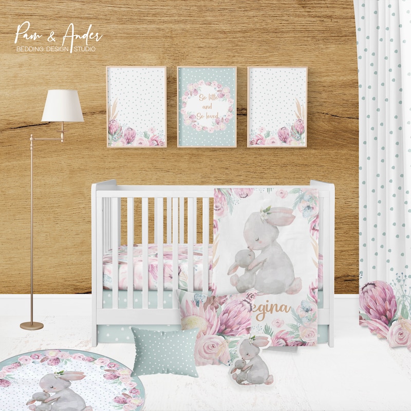 Girl Crib Bedding - Etsy