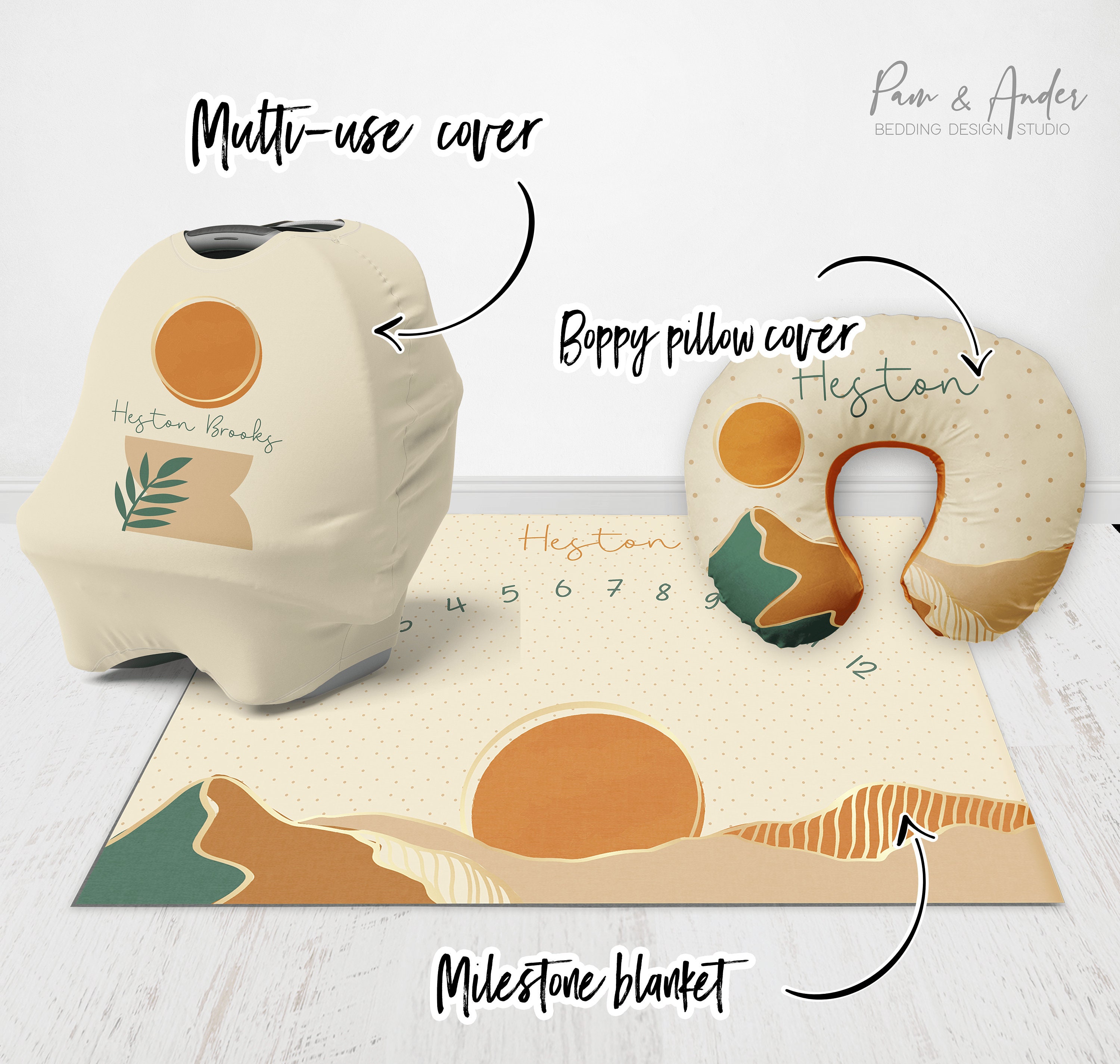 BOHO NURSERY Boho Crib Bedding Set Sun Mountain Baby - Etsy