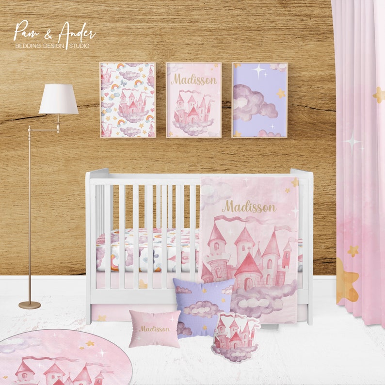 Princess Crib Bedding Set Princess Blanket Baby Girl Crib - Etsy