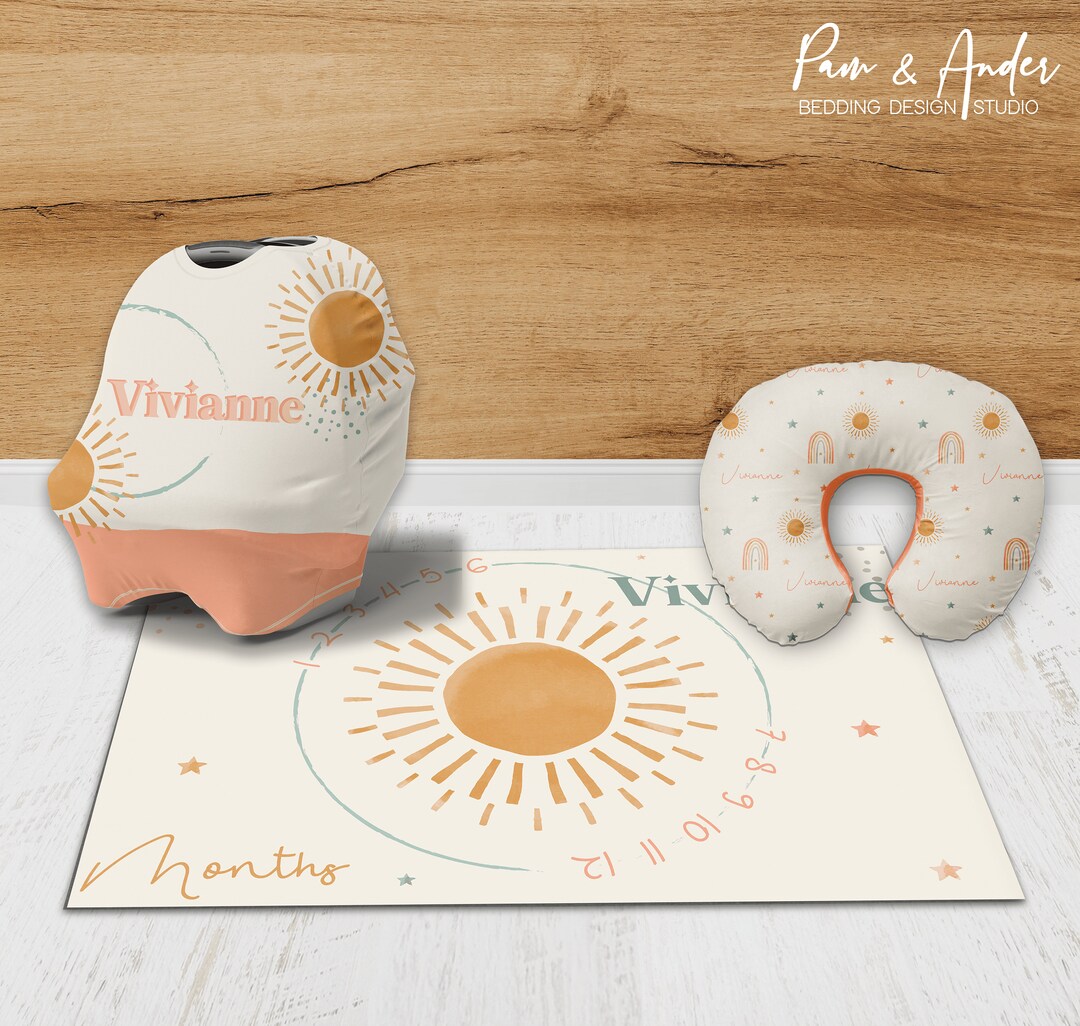 Rainbow Accesories Set, Boho Rainbow Baby Set, Personalized Rainbow ...