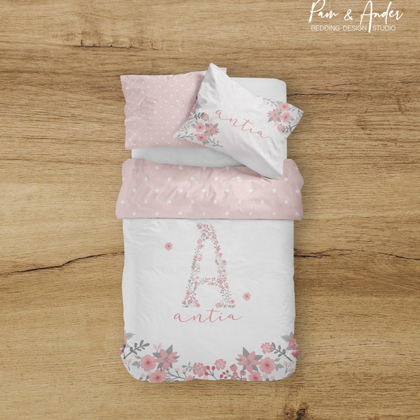 Pink Gray Bedding - Etsy