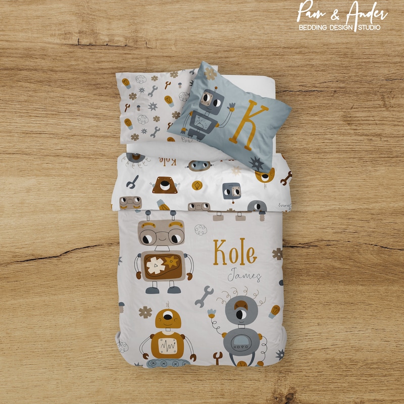 Robot Bedding - Etsy