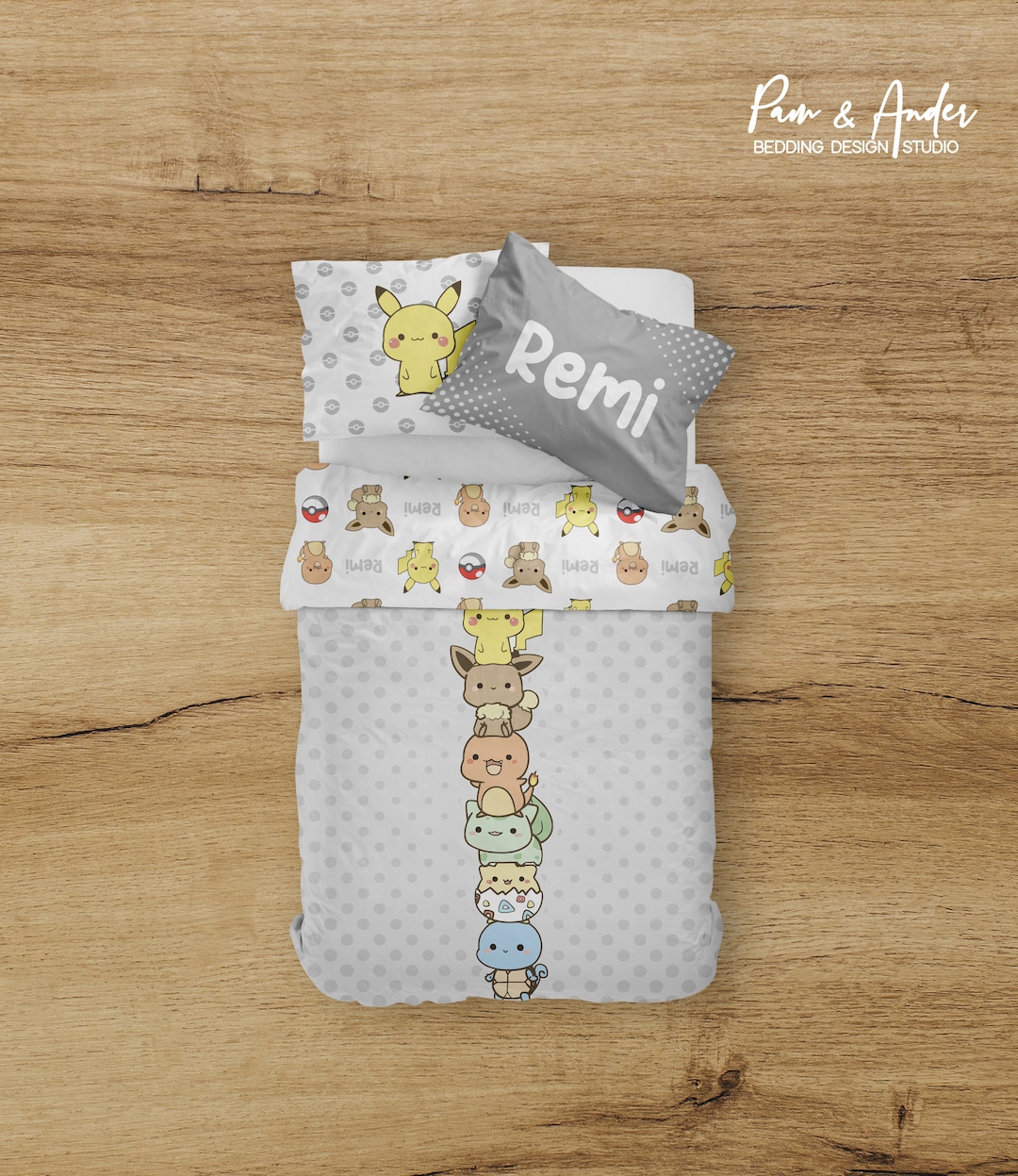 Poke Animals Bedding Set, Boy Bedding, Poke Animals Nursery Bedding Set ...