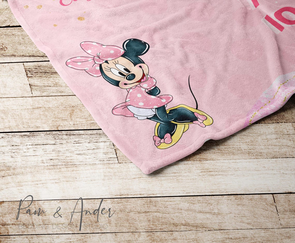 Minnie Mouse Milestone Blanket, Baby Girl Milestone Blanket, Baby ...