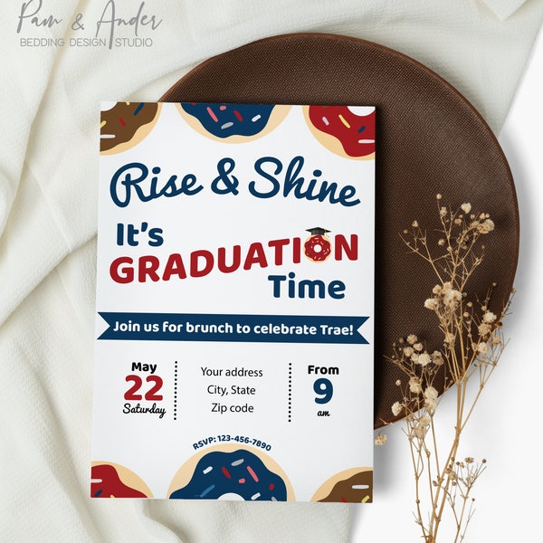 Graduation Digital Brunch Invitation - Etsy