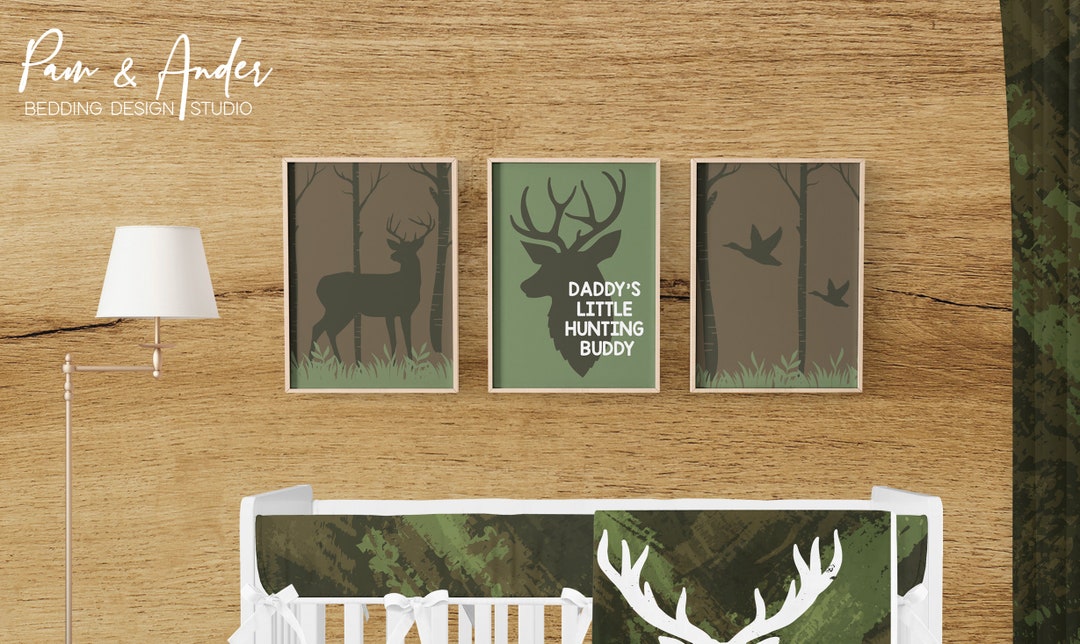 Hunting Wall Art, Deer Hunting Digital Art Set, Boy Digital Files, Deer ...