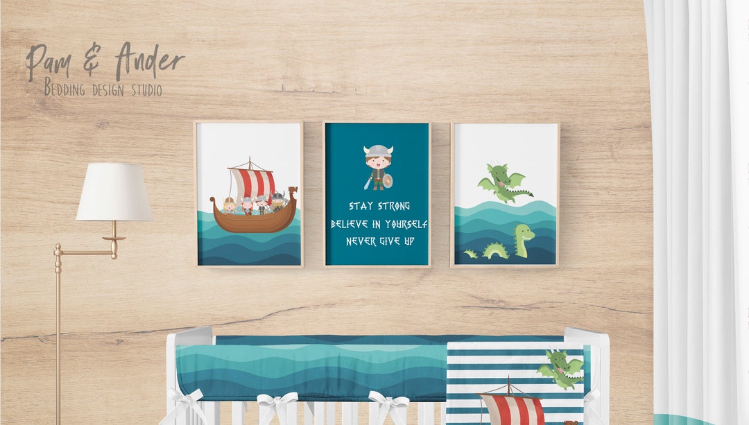 VIKING BABY Digital Art, Viking Baby Room Decoration, Viking Baby ...