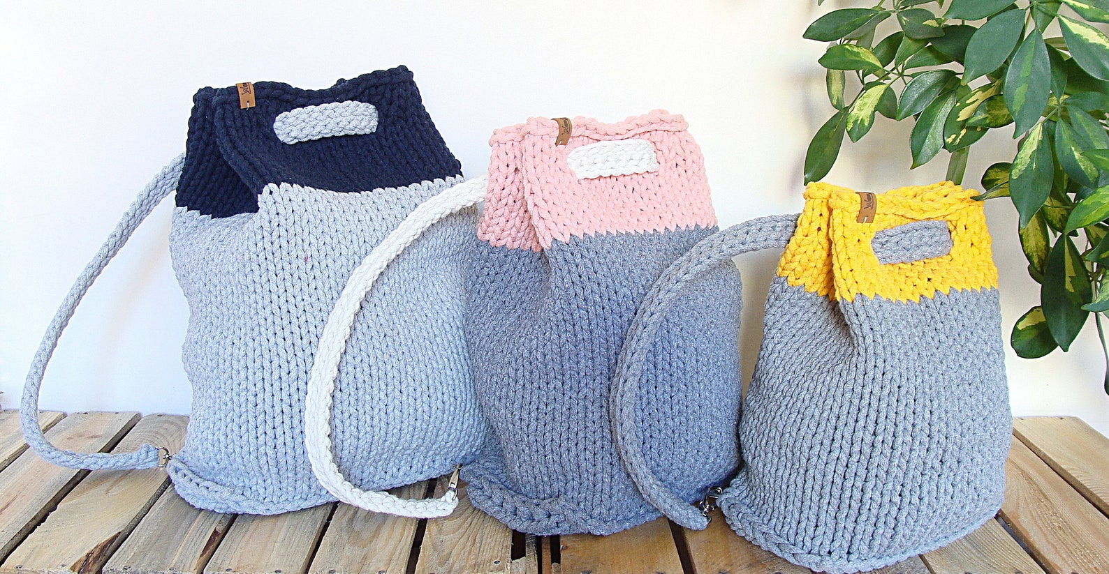 Bucket Backpack Knitting Pattern Unisex Knit Backpack | Etsy Australia