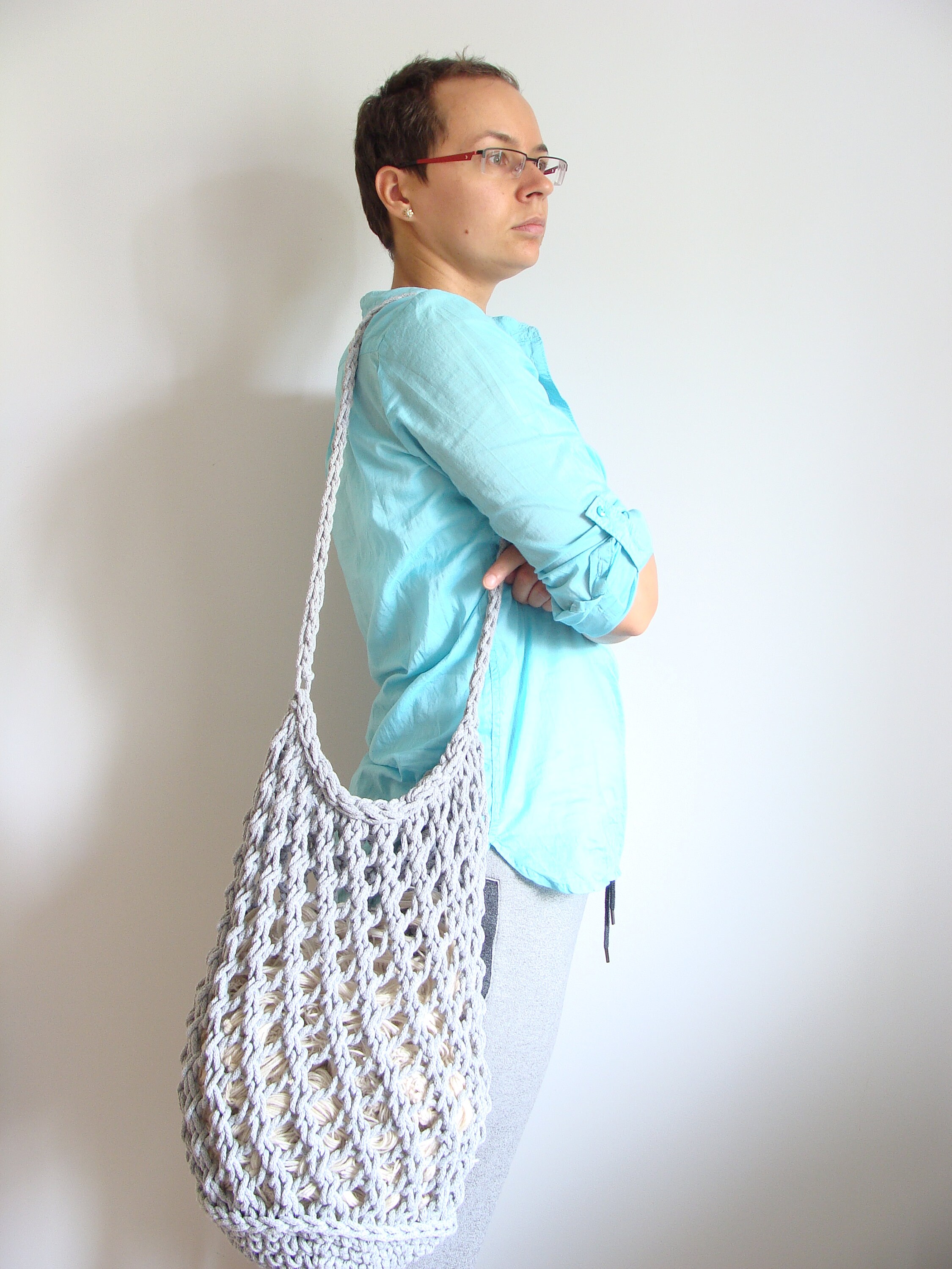 Net Bag Pattern Knitting/crochet Pattern Mesh Market Bag | Etsy