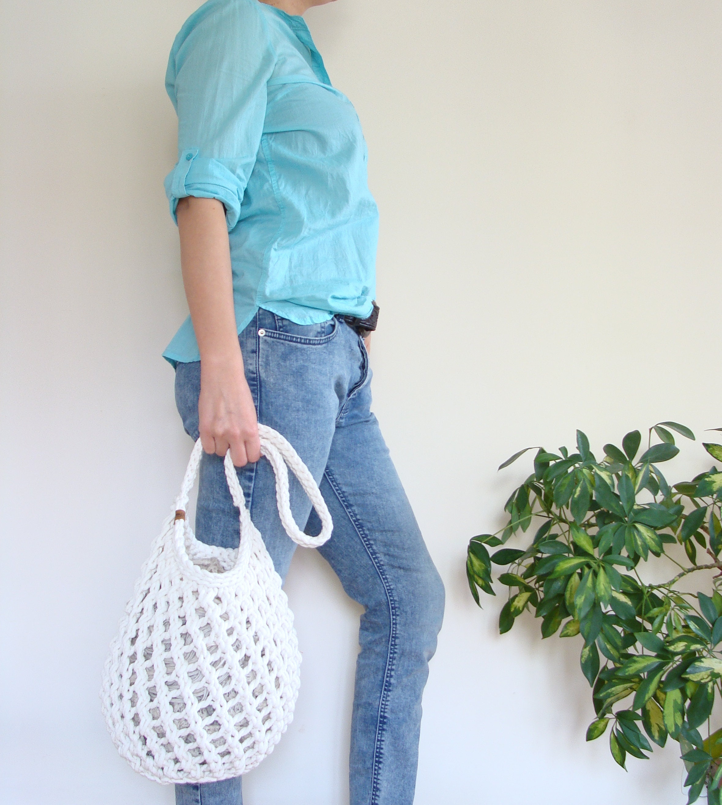 Net Bag Pattern Knitting/crochet Pattern Mesh Market Bag | Etsy