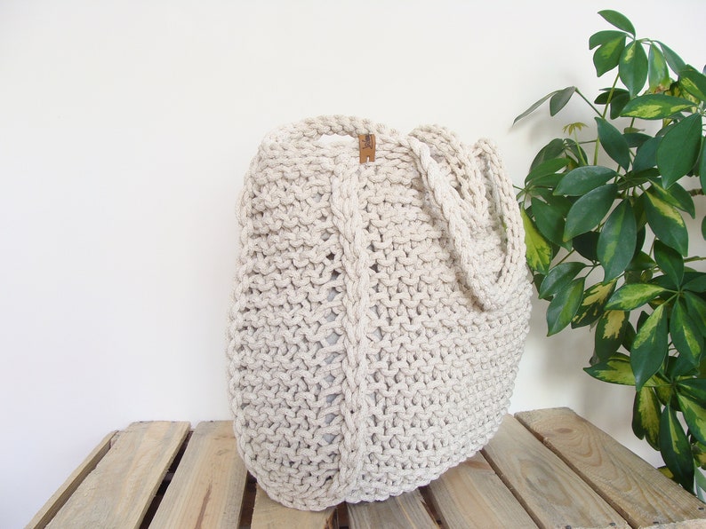 Knit Bag Pattern Tote Bag Knitting Pattern Easy Knit - Etsy
