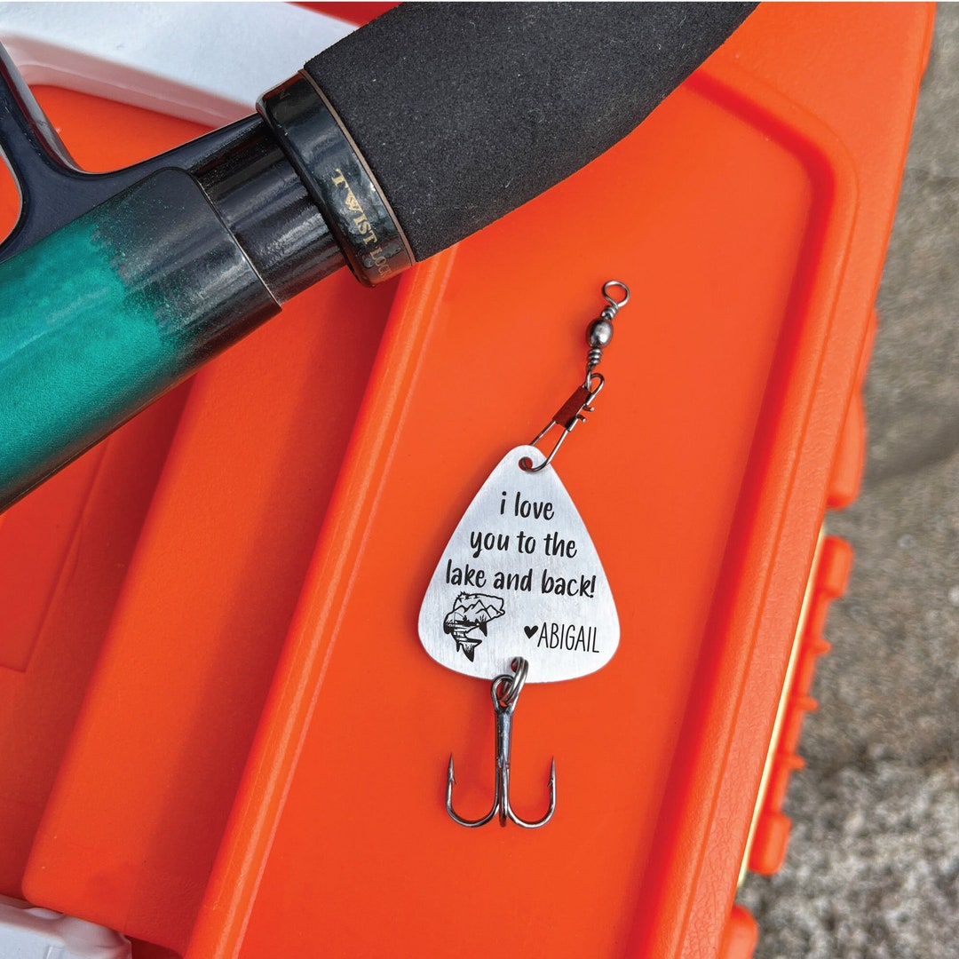 I Love You to the Lake Fishing Lure- Personalized Fishing Lure for Him ...