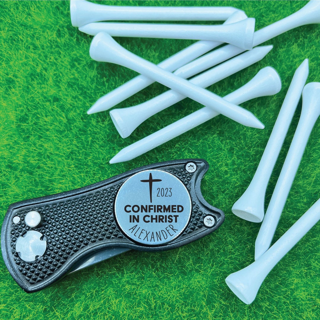 Confirmed in Christ Golf Divot Tool- Personalized Golf Ball Marker ...