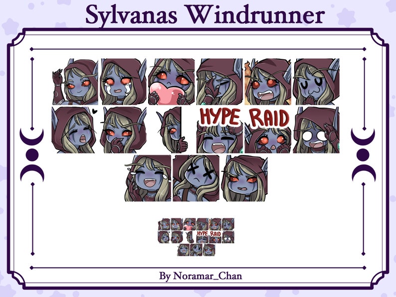 Sylvanas - Emote - Etsy