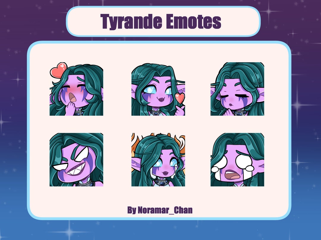 Tyrande - Emote - Etsy