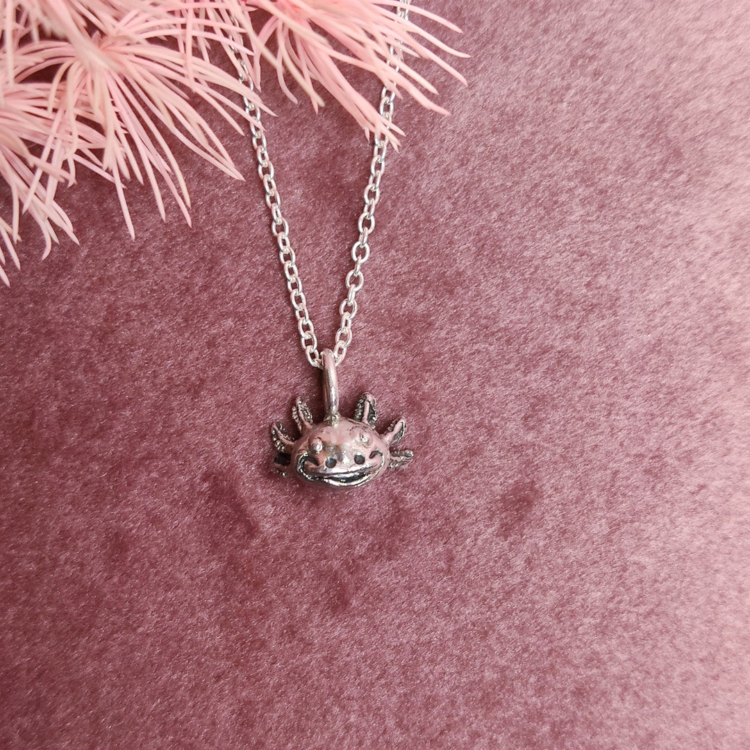 Axolotl Necklace in Silver 925 - Etsy