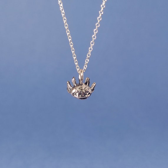Axolotl Necklace in Silver 925 | Etsy
