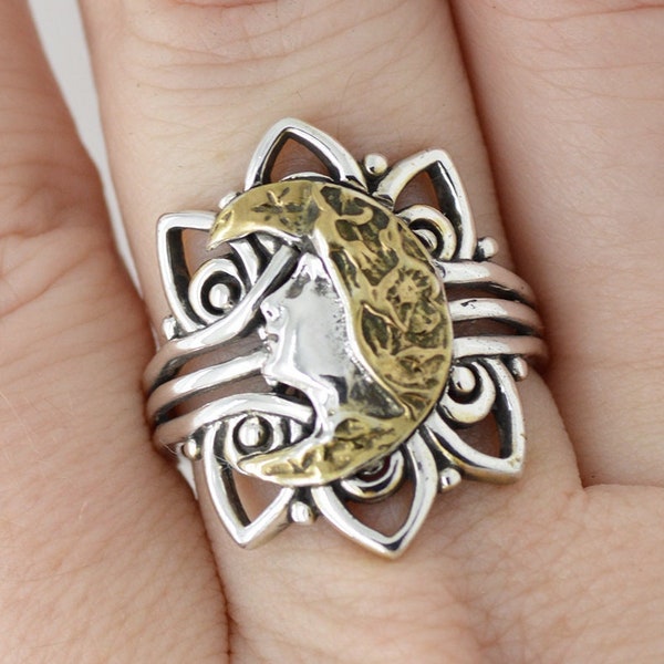 Moon Goddess Ring - Etsy