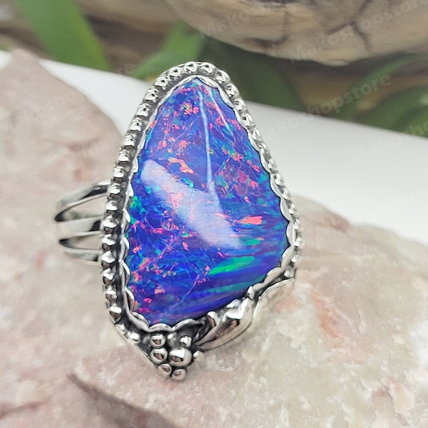 Purple Fire Opal - Etsy