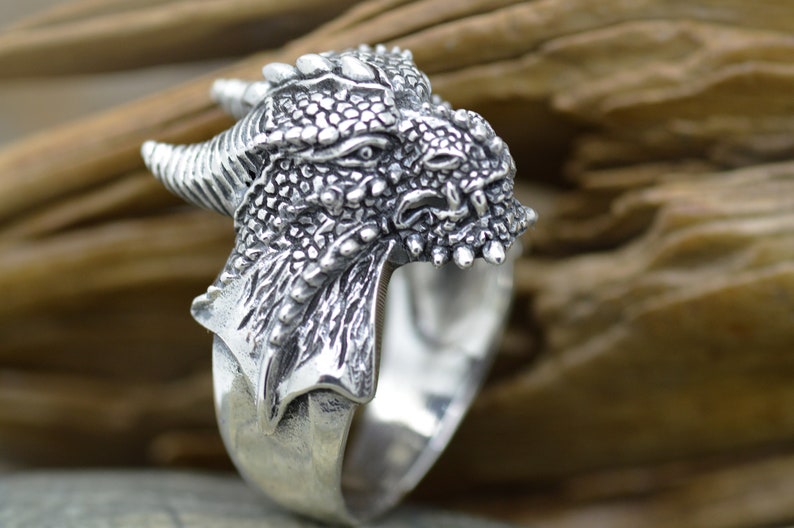Dragon Ring for Men in Sterling Silver Amazing Details New Design! Size ...