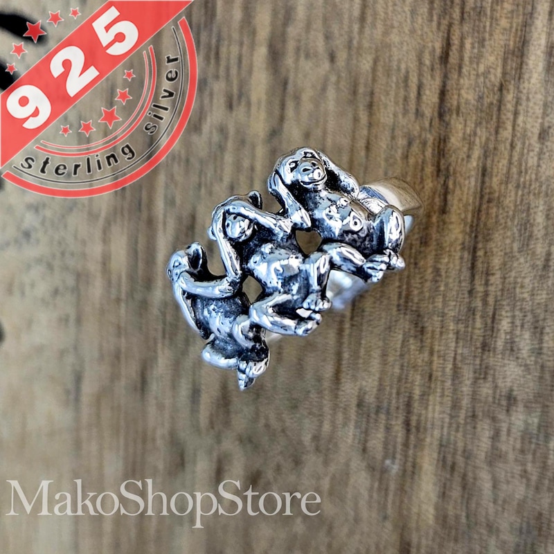 Monkey Ring - Etsy