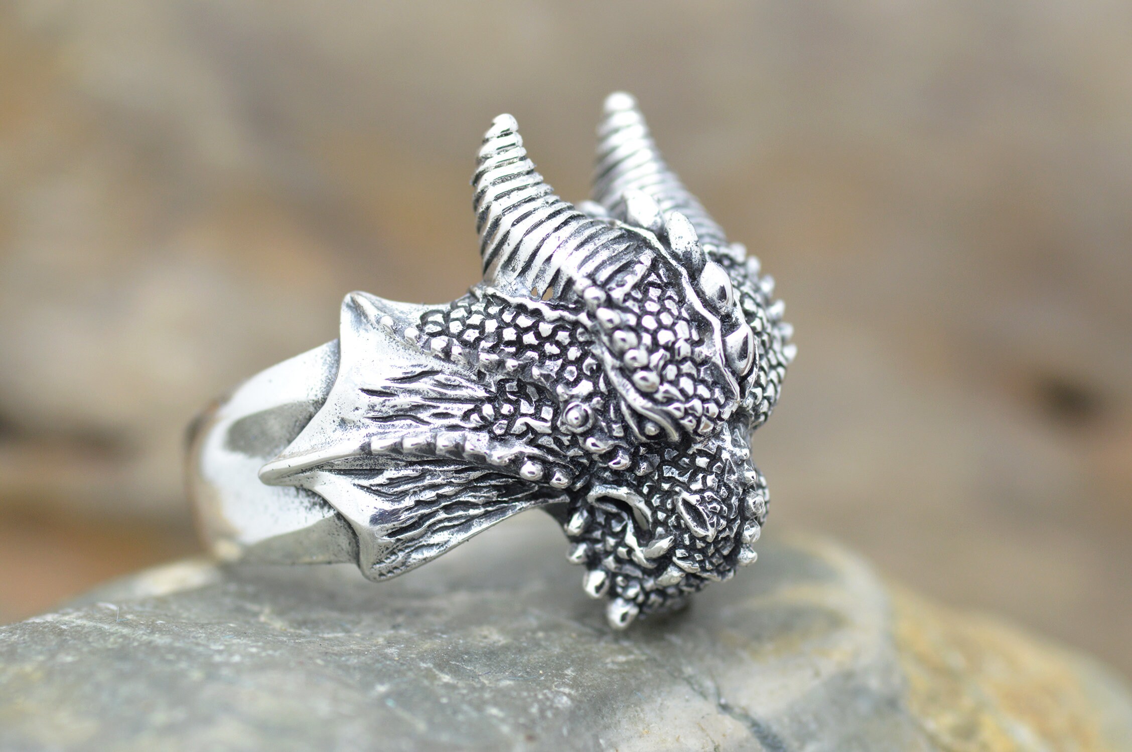 Dragon Ring for Men in Sterling Silver Amazing Details New Design! Size ...