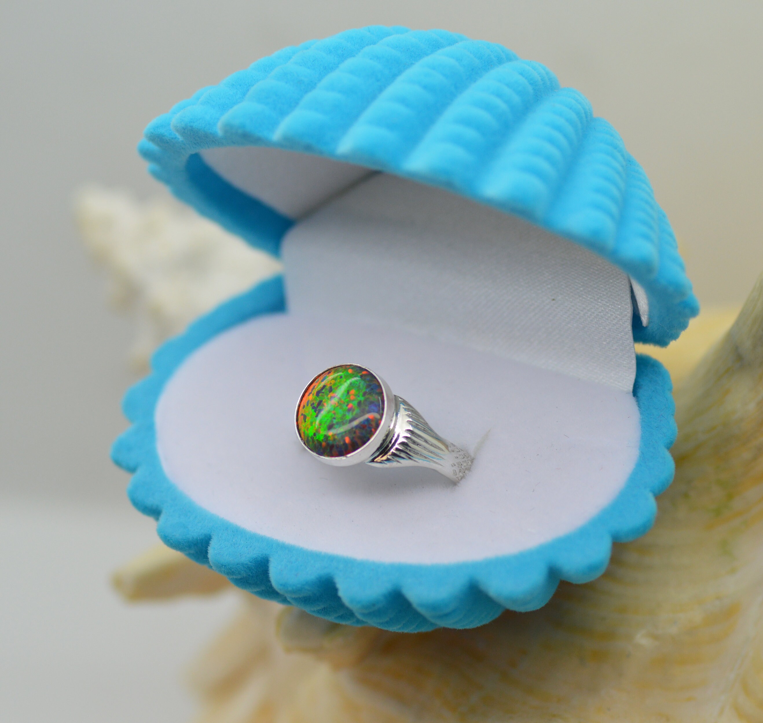 Midnight Fire Opal Real Mako Mermaid Moonpool Island of | Etsy