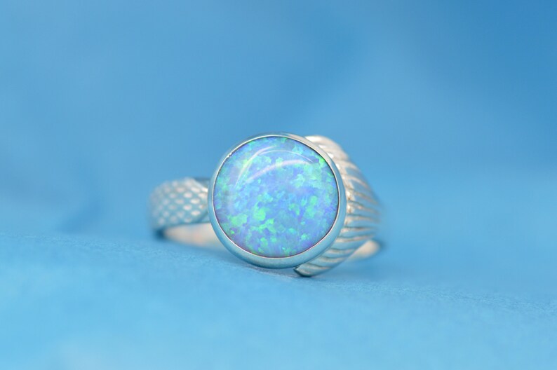 Brand New XL 10mm Opal Stone Mako Mermaid Moonpool Island of | Etsy