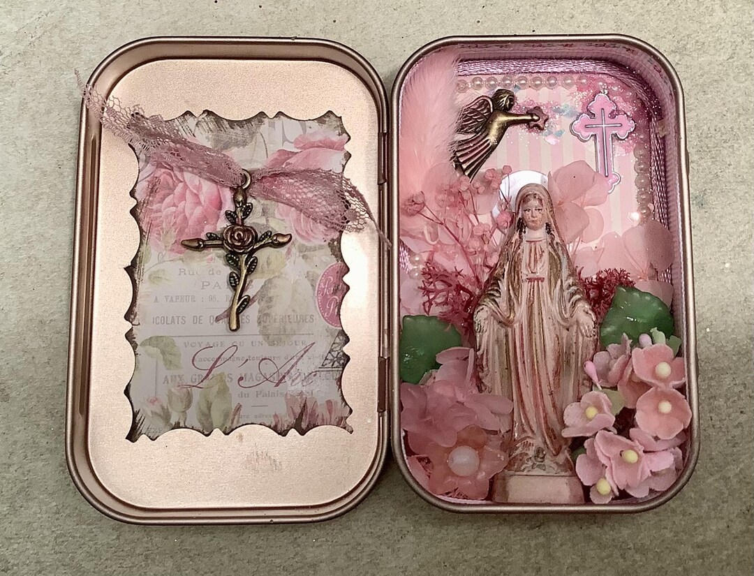Pocket Shrine for the Virgin Mary, Catholic, Christian, Diorama ...