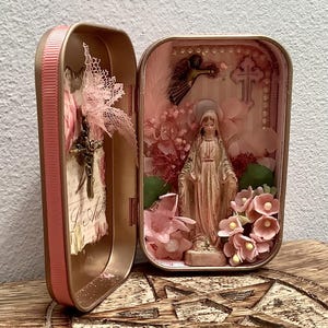 Pocket Shrine for the Virgin Mary, Catholic, Christian, Diorama ...