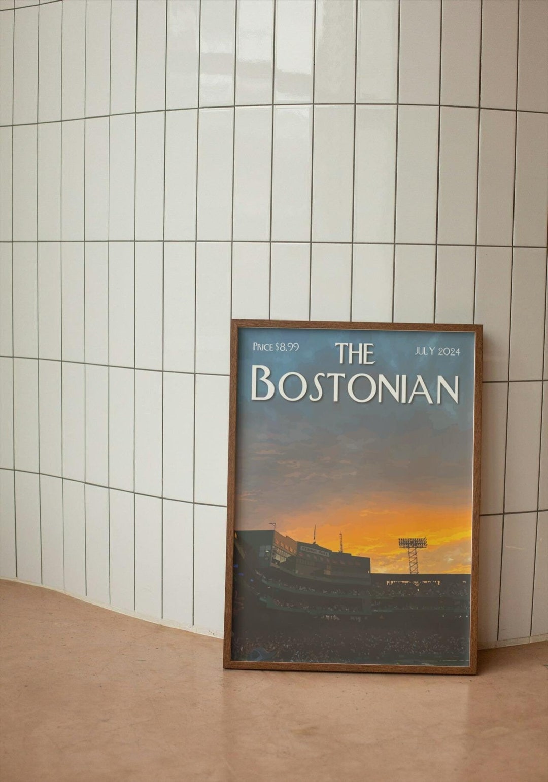 Boston the Bostonian Fenway Park Sunset Poster Digital Print - Etsy