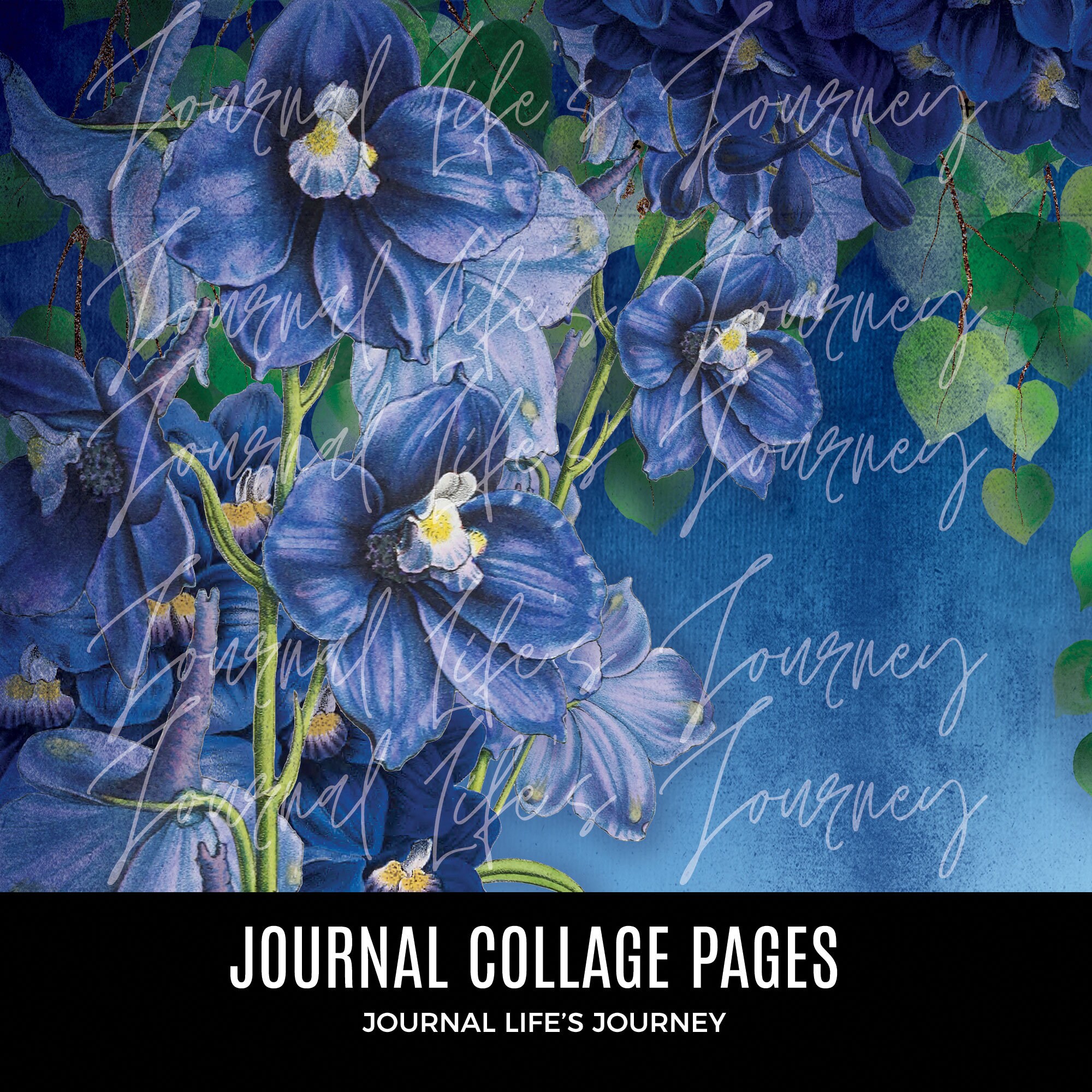 Colorful Garden Floral Journal Pages Printable Graphic Digital Download ...