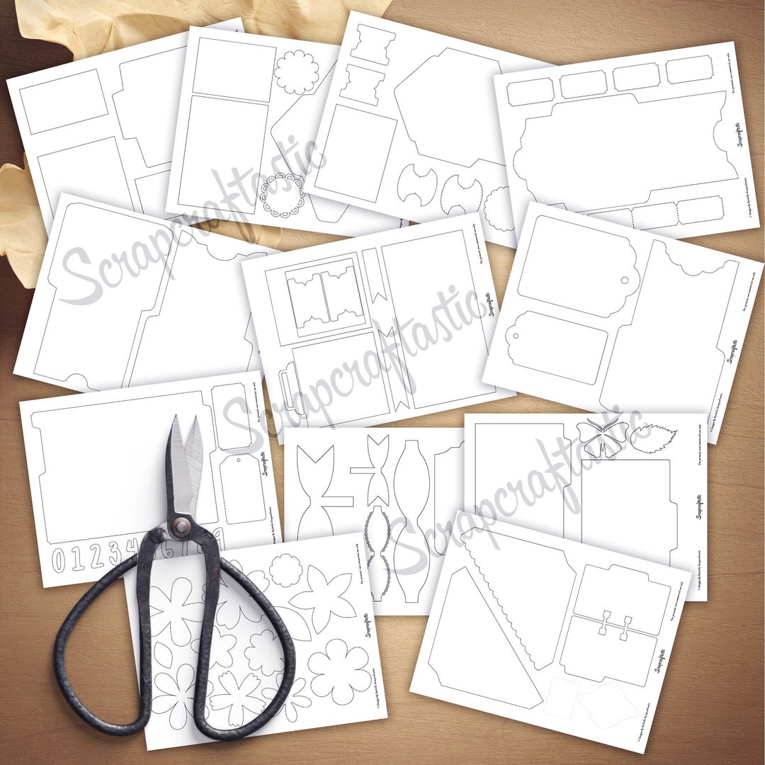 Journal Lovers 80 Piece SVG Bundle Printable Templates and Cut Files - Etsy