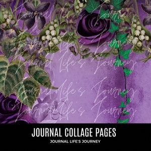 Colorful Garden Floral Journal Pages Printable Graphic Digital Download ...