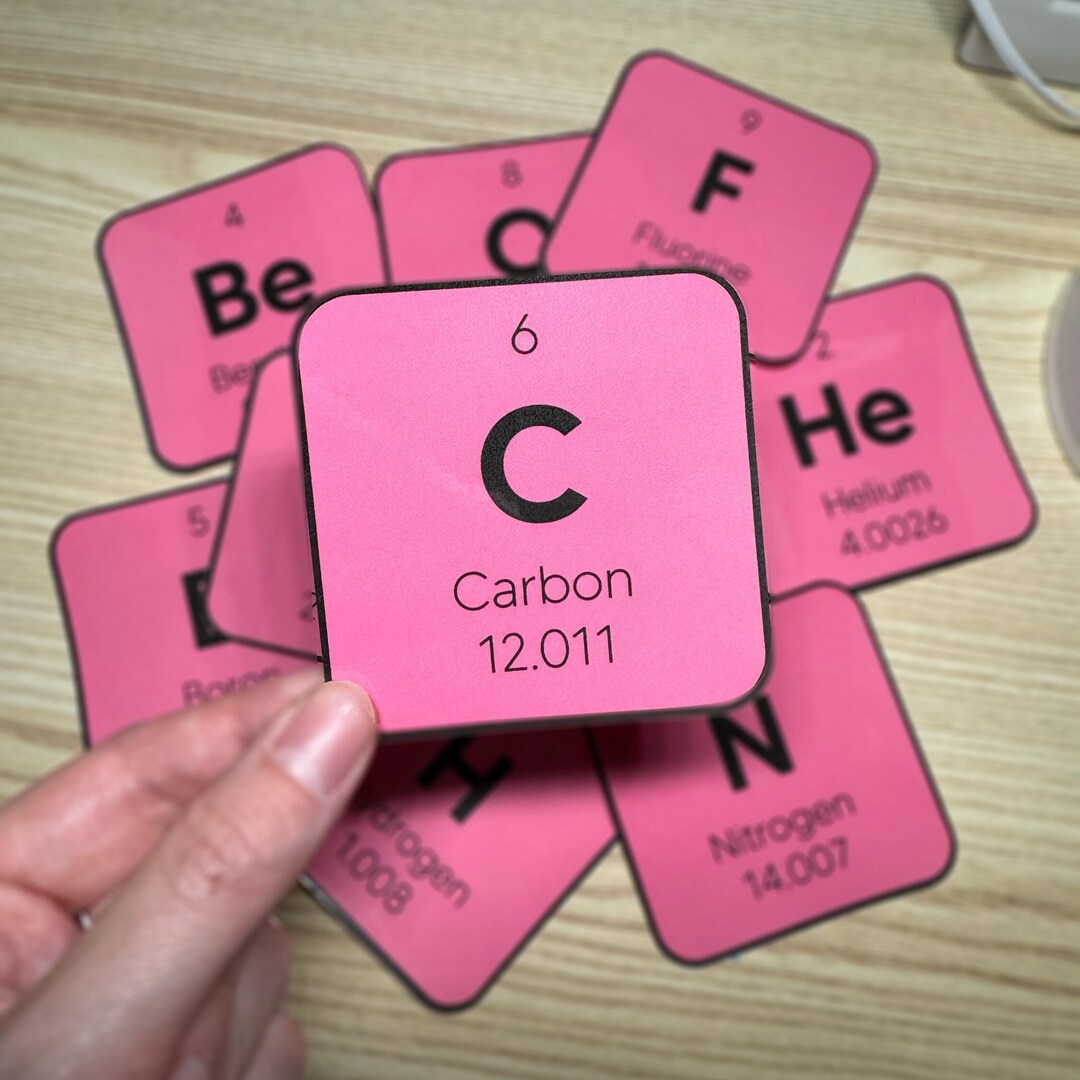 Chemical Element Stickers Water Bottle & Laptop Decals Science, STEM ...