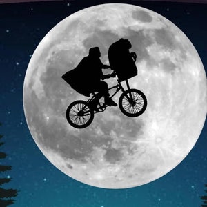 E.T. and Elliott Vector SVG File - Etsy