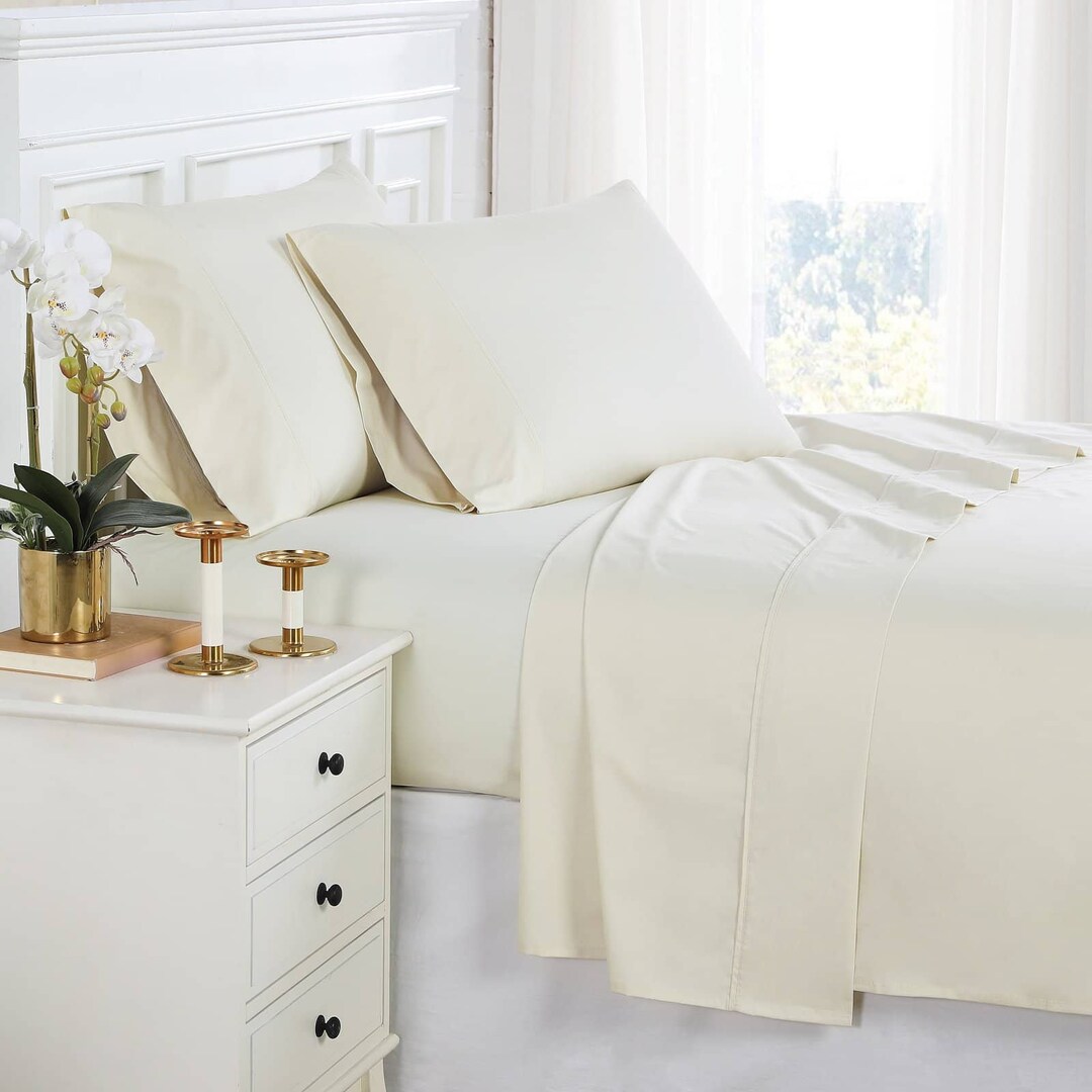 200 Thread Count Cotton Percale Sheet Set - Etsy