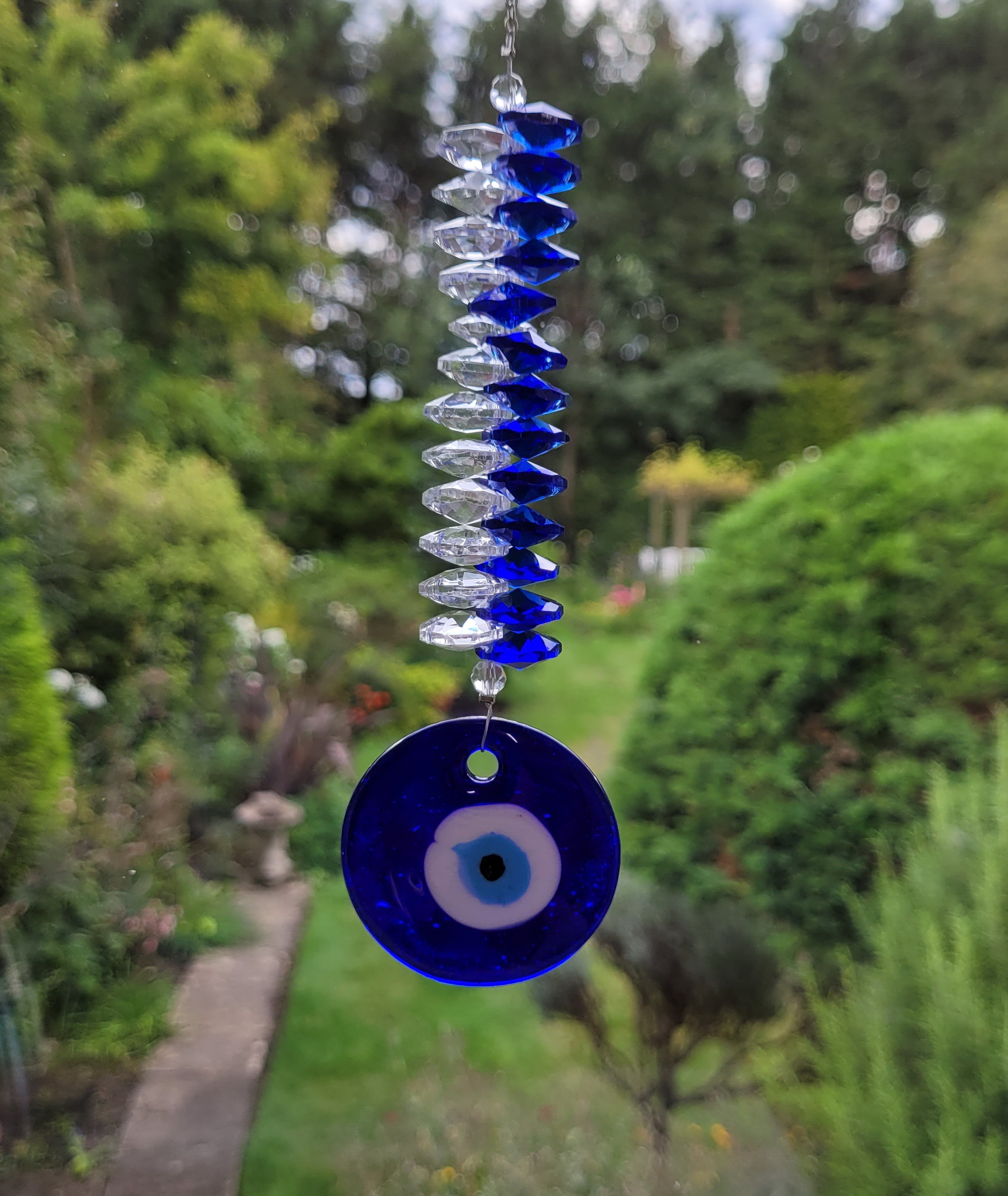 Evil Eye Suncatcher / Lightcatcher - Fair-trade - Very Colourful ...