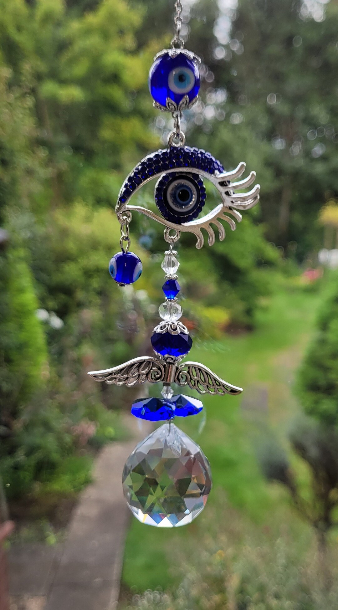 Angel Evil Eye Suncatcher / Lightcatcher Fair-trade Very - Etsy