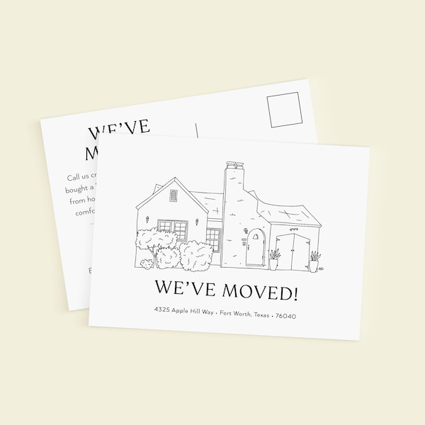 Moving House Postcards - Etsy