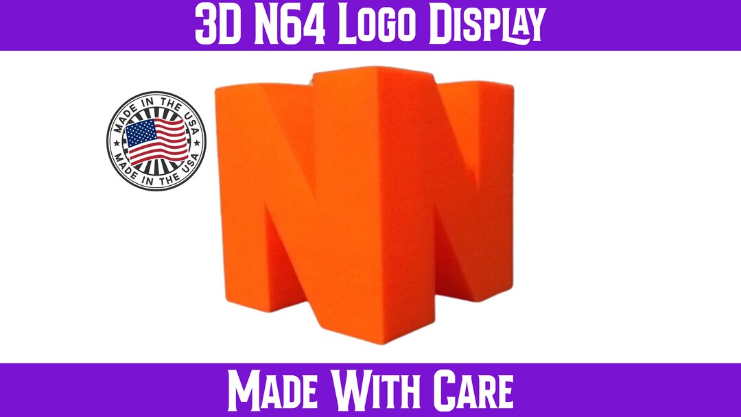N64 Nintendo 64 Logo Video Game Sign Display (man Cave, Decor, Gaming ...